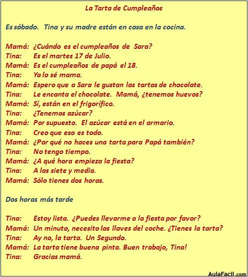 🥇 【 The Birthday Cake - Inglés básico con videos