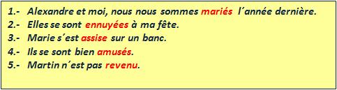 🥇 【 Le passé composé: les verbes pronominaux la négation - Francés ...