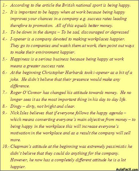 🥇 【 Happiness. Lead-In / Reading & Questions - English Proficiency