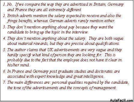 🥇 【 Reading: Job Ads: Reading between the lines - Inglés de Negocios