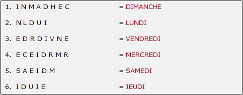 🥇 【 Les jours de la semaine - Francés Infantil