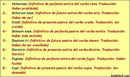 🥇 【 El Infinitivo: Morfología - Latín II